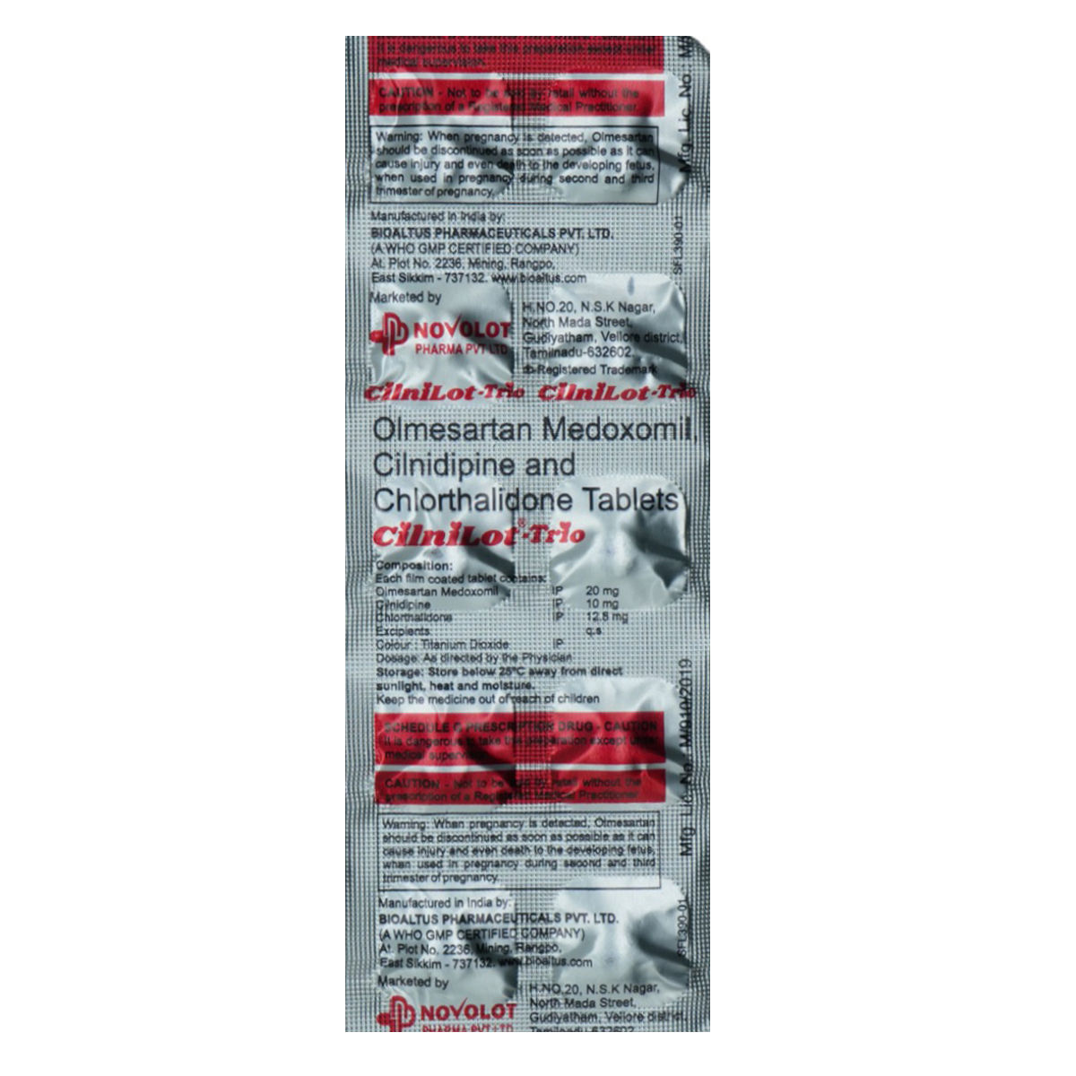 Cilnilot-Trio Tablet | Uses, Side Effects, Price | Apollo Pharmacy