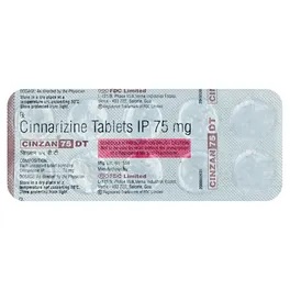 Cinzan 75mg Tablet | Uses, Side Effects, Price | Apollo Pharmacy