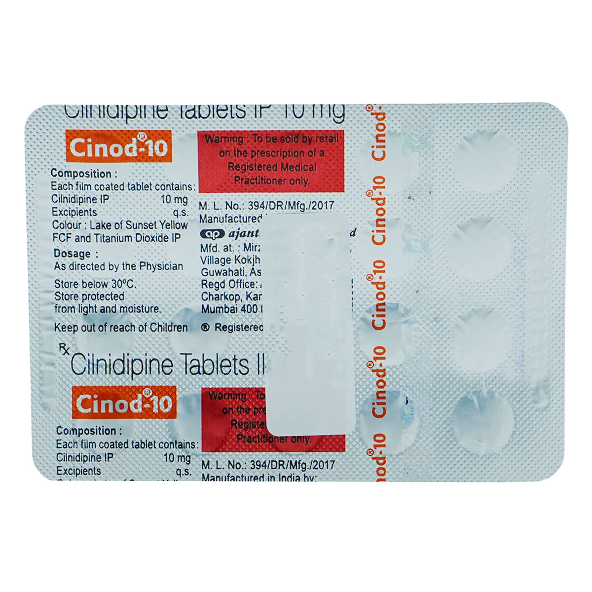 Cinod-10 Tablet | Uses, Side Effects, Price | Apollo Pharmacy