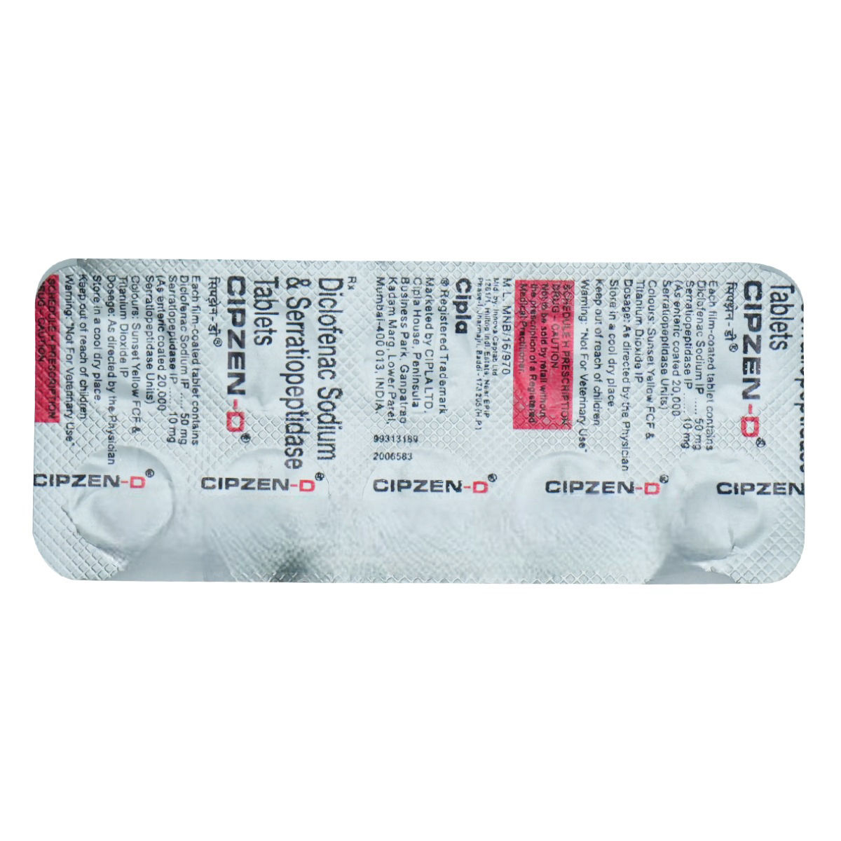 Cipzen-D Tablet | Uses, Side Effects, Price | Apollo Pharmacy