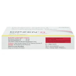 Cipzen-D Tablet | Uses, Side Effects, Price | Apollo Pharmacy