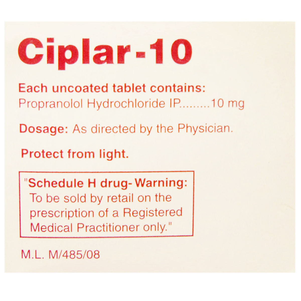 Ciplar-10 Tablet | Uses, Side Effects, Price | Apollo Pharmacy