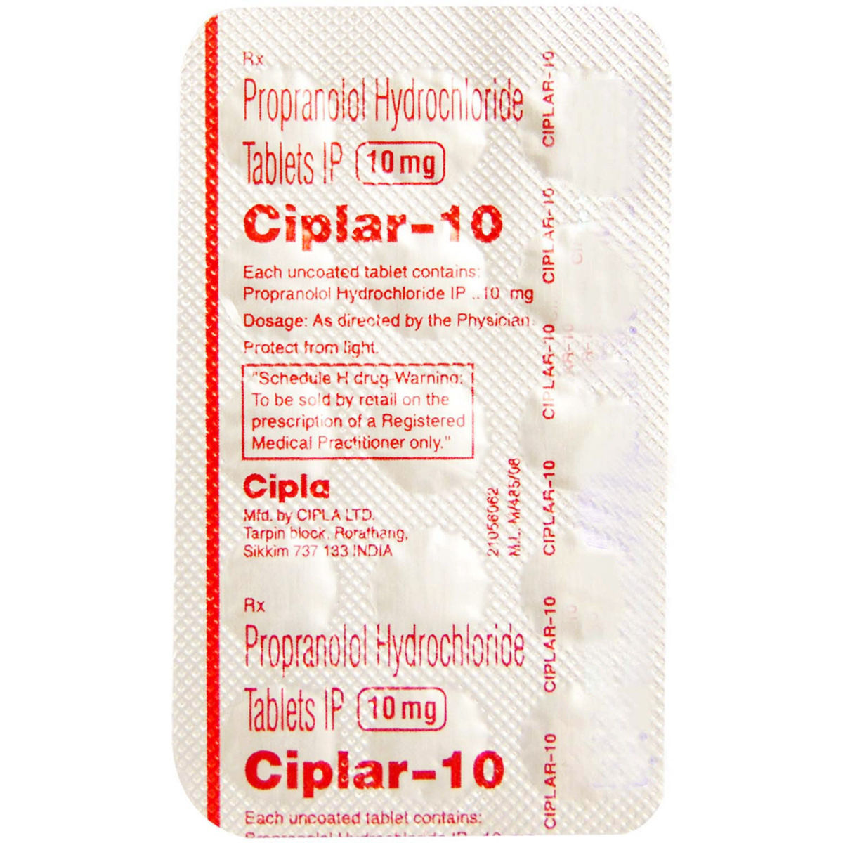 Ciplar-10 Tablet | Uses, Side Effects, Price | Apollo Pharmacy