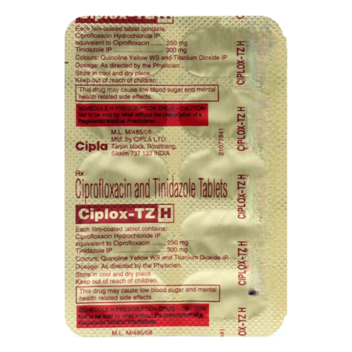Ciplox TZ H Tablet | Uses, Side Effects, Price | Apollo Pharmacy