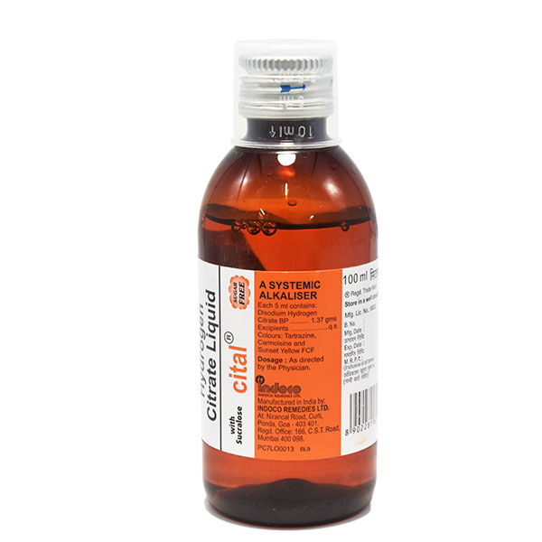 Cital Sugar Free Oral Liquid | Uses, Side Effects, Price | Apollo Pharmacy