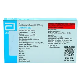 Claribid 250 Tablet | Uses, Side Effects, Price | Apollo Pharmacy