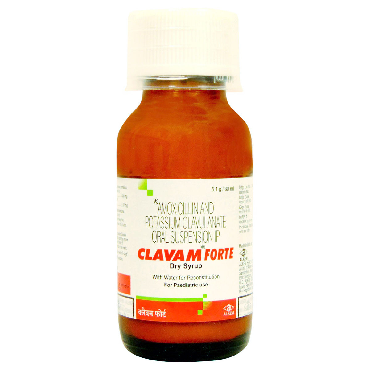 Clavam Forte Dry Syrup 30 ml Price, Uses, Side Effects, Composition ...
