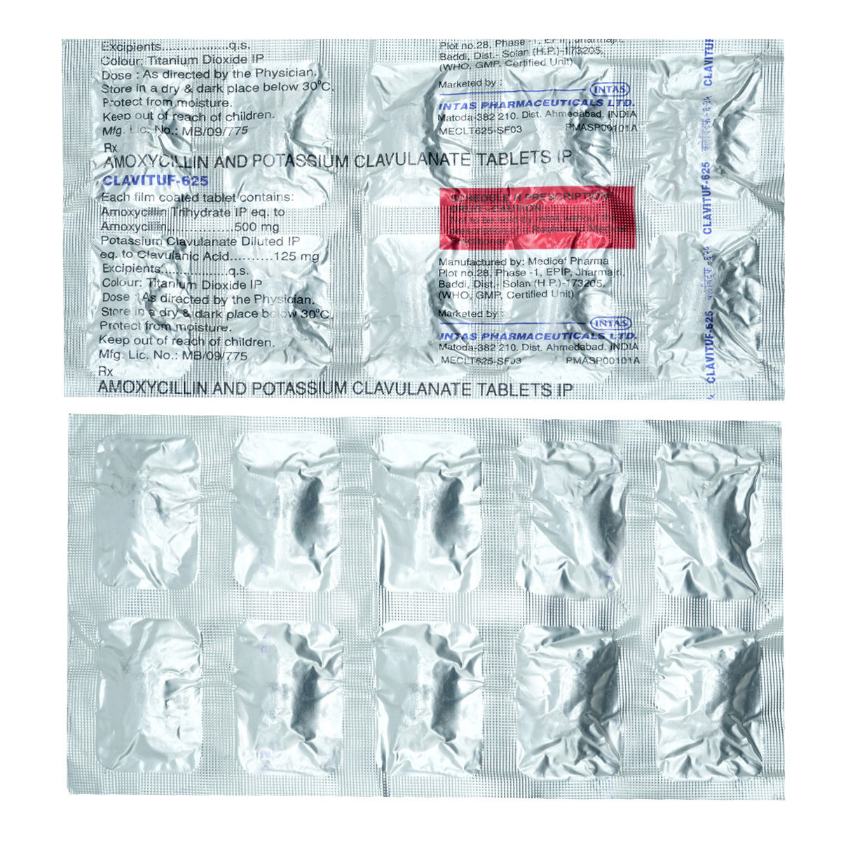 Clavituf 625 mg Tablet 10's Price, Uses, Side Effects, Composition ...