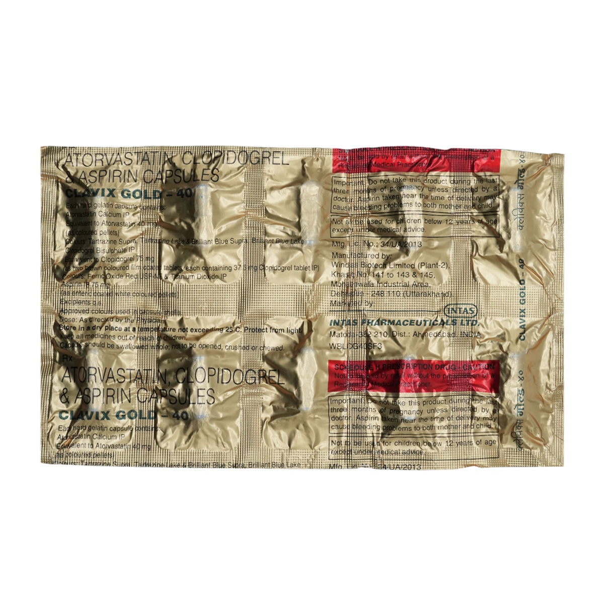 Clavix Gold 40 Capsule | Uses, Side Effects, Price | Apollo Pharmacy