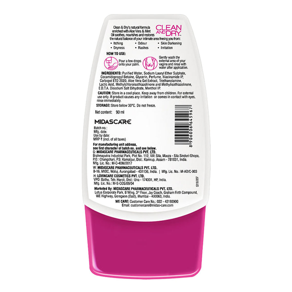 Clean & Dry Wash Price, Uses, Side Effects, Composition - Apollo Pharmacy