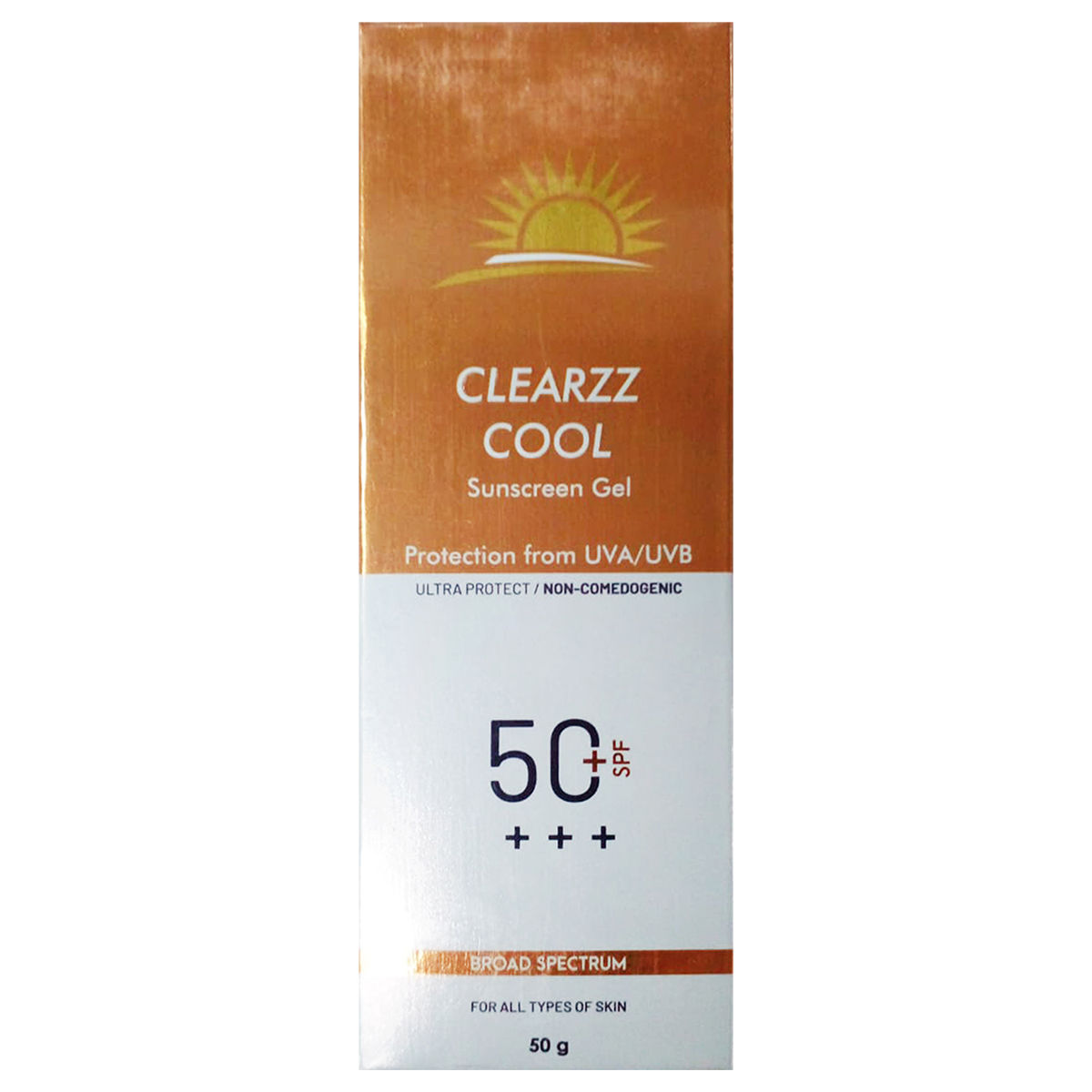 Buy Clearzz Cool SPF 50+ Sunscreen Gel, 50 gm | 19 Minutes Delivery ...