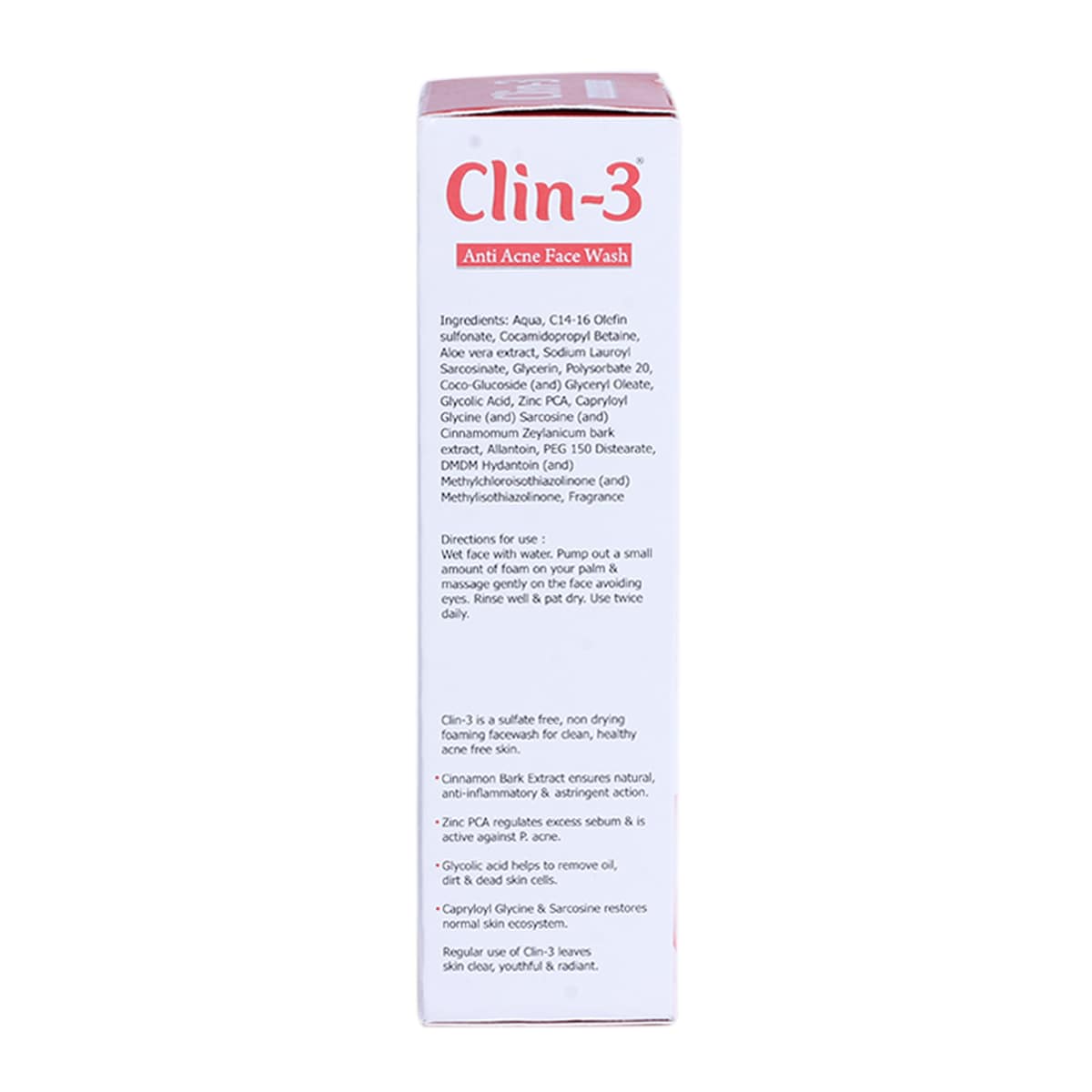 Clin-3 Face Wash | Uses, Side Effects, Price | Apollo Pharmacy