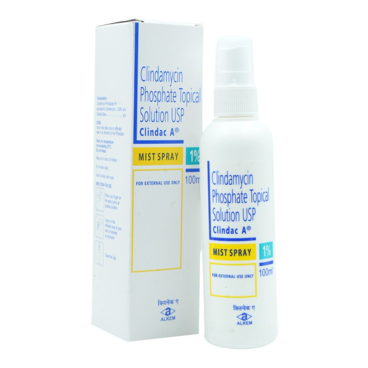 Clindac A 1% Mist Spray 100 ml Price, Uses, Side Effects, Composition ...