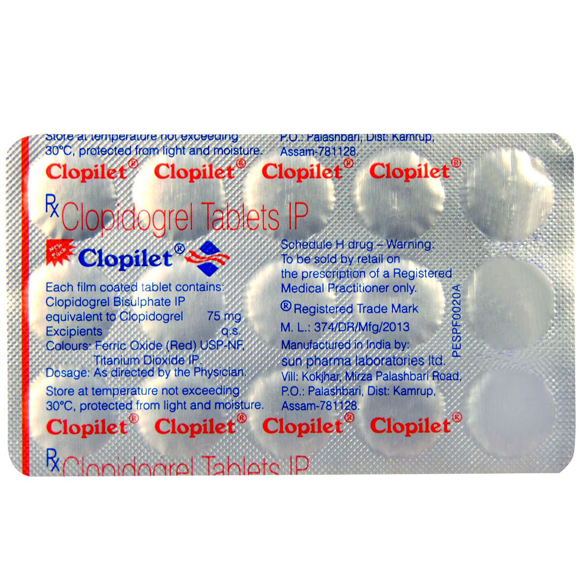 Clopilet Tablet 15's Price, Uses, Side Effects, Composition - Apollo ...