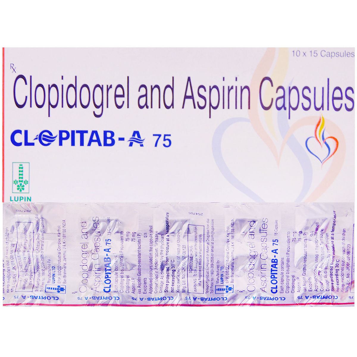 Clopitab-A 75 Capsule 15's Price, Uses, Side Effects, Composition ...