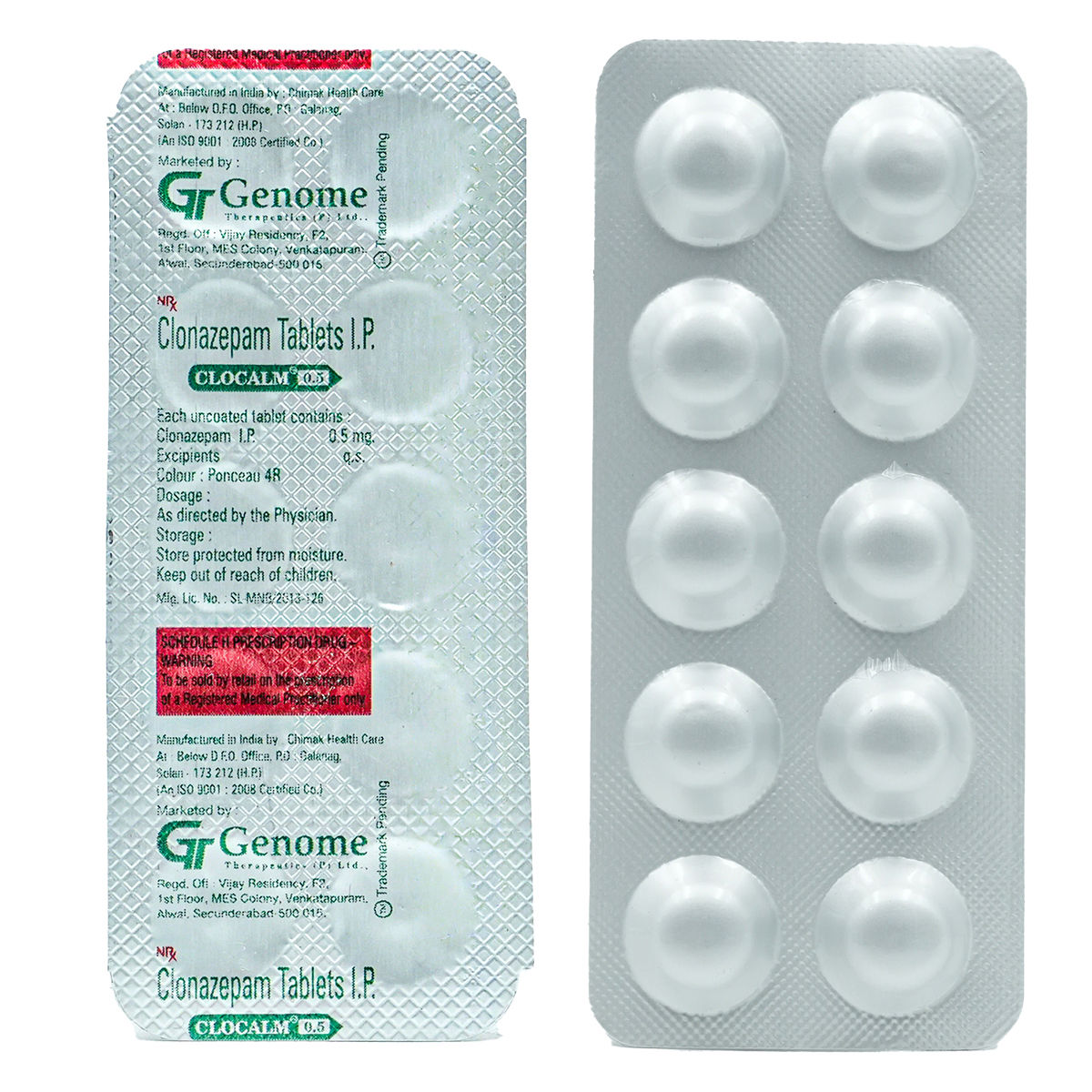 Clocalm 0.5 mg Tablet | Uses, Side Effects, Price | Apollo Pharmacy