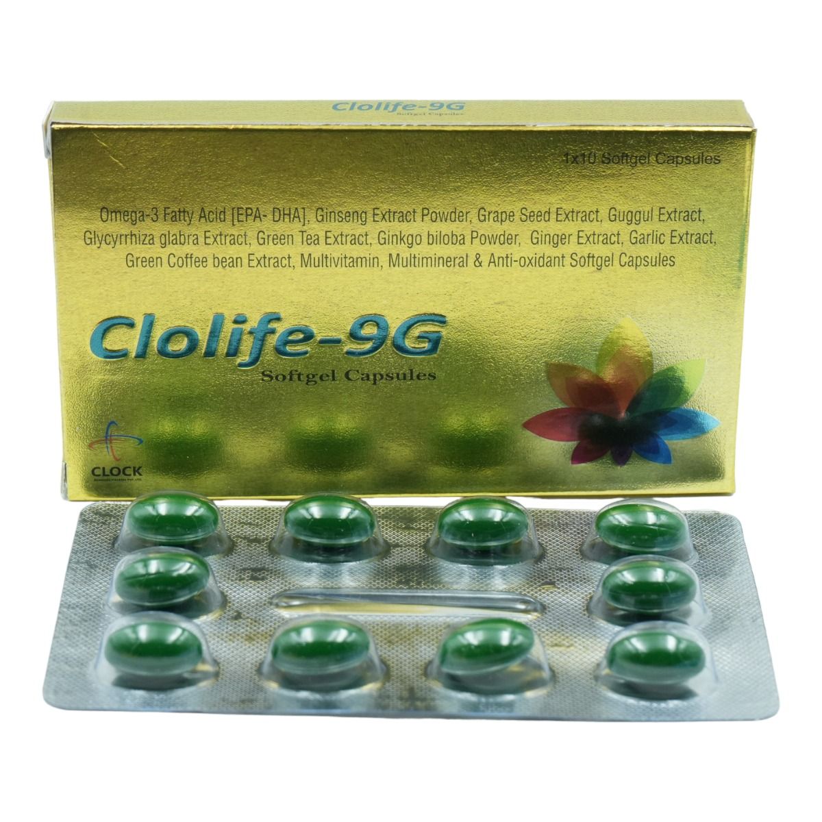 Clolife-9G Softgel Capsule 10's Price, Uses, Side Effects, Composition ...