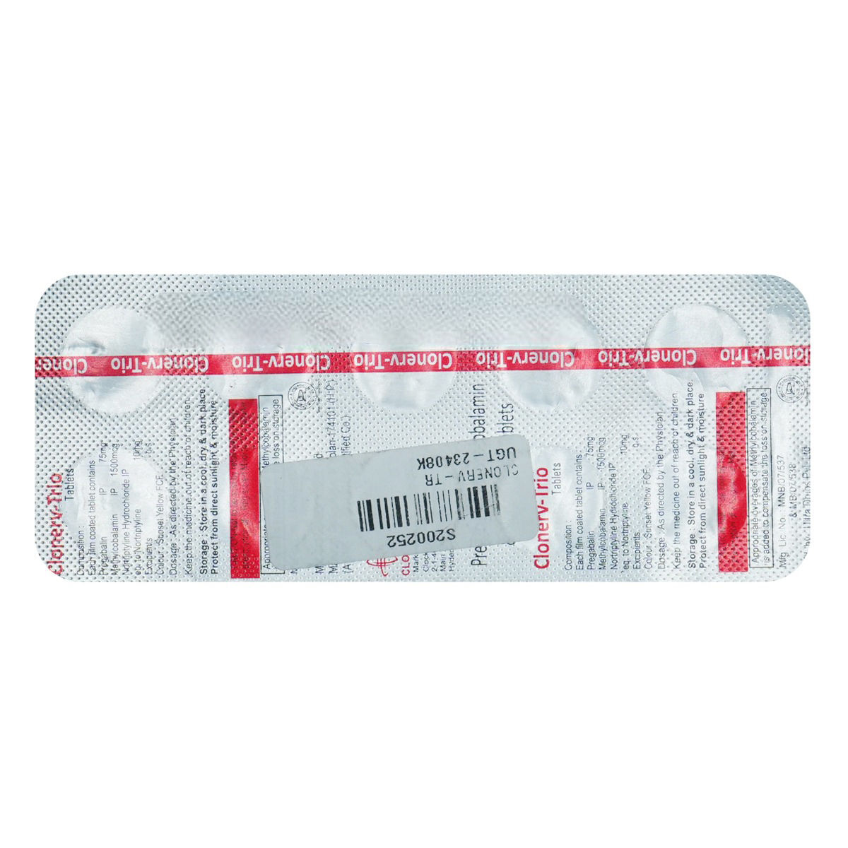 Clonerv-Trio Tab | Uses, Side Effects, Price | Apollo Pharmacy