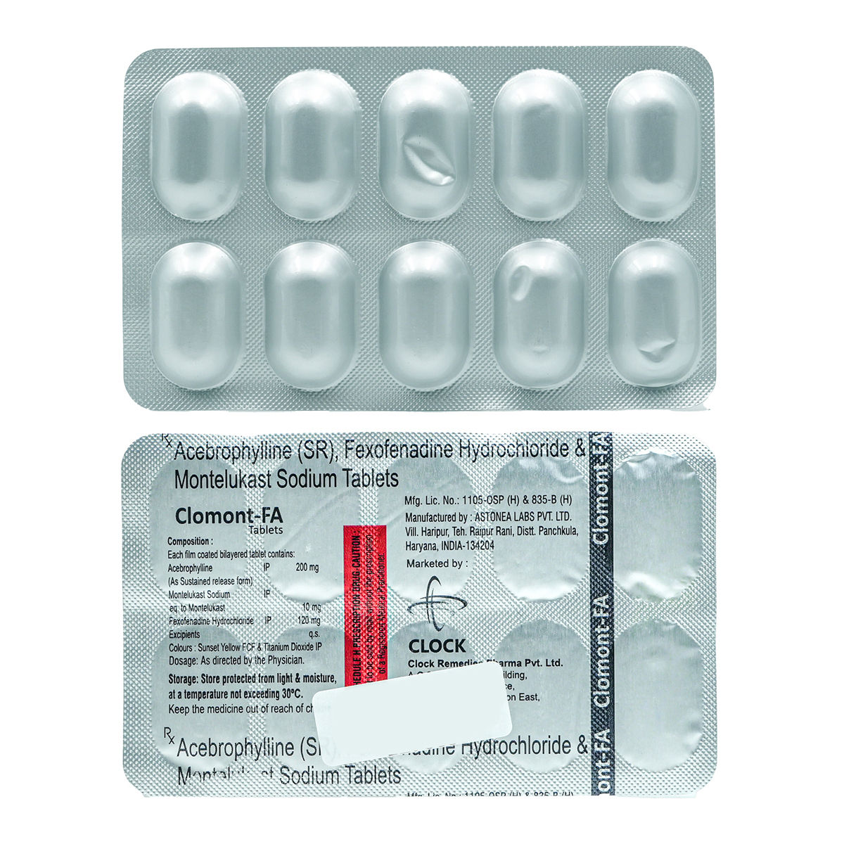 Clomont FA Tablet | Uses, Side Effects, Price | Apollo Pharmacy