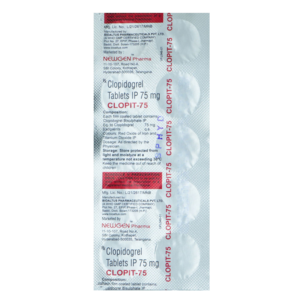 Clopit-75 Tablet | Uses, Side Effects, Price | Apollo Pharmacy