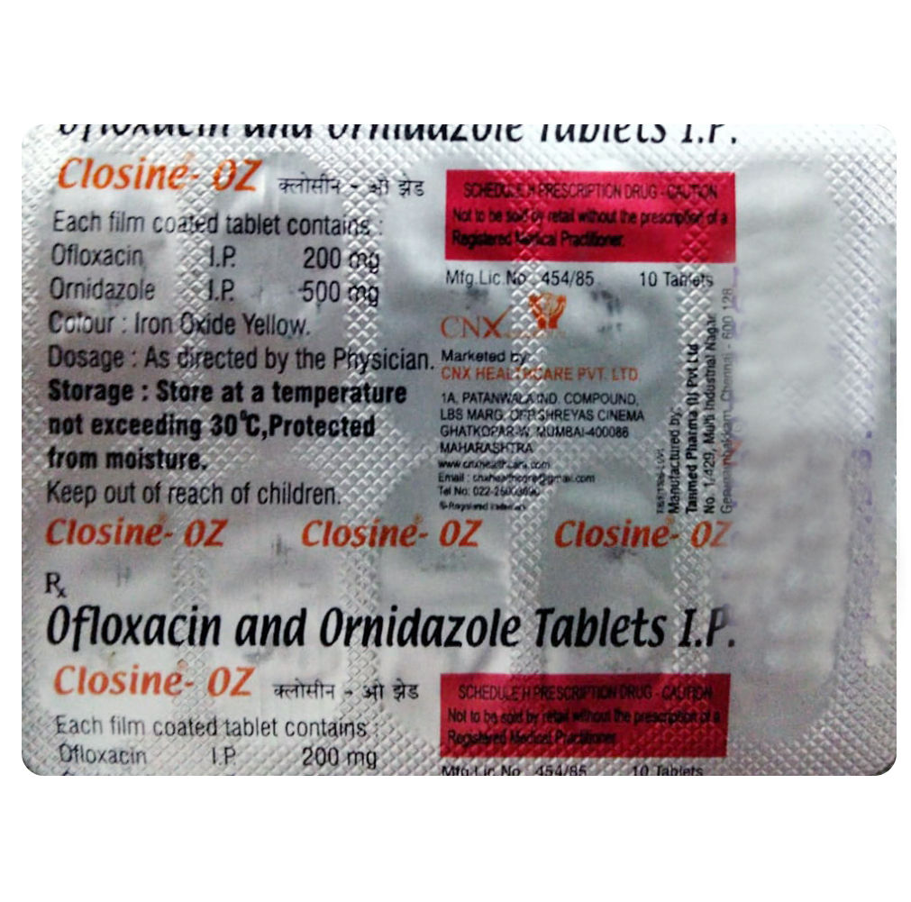 Closine-OZ Tablet | Uses, Side Effects, Price | Apollo Pharmacy