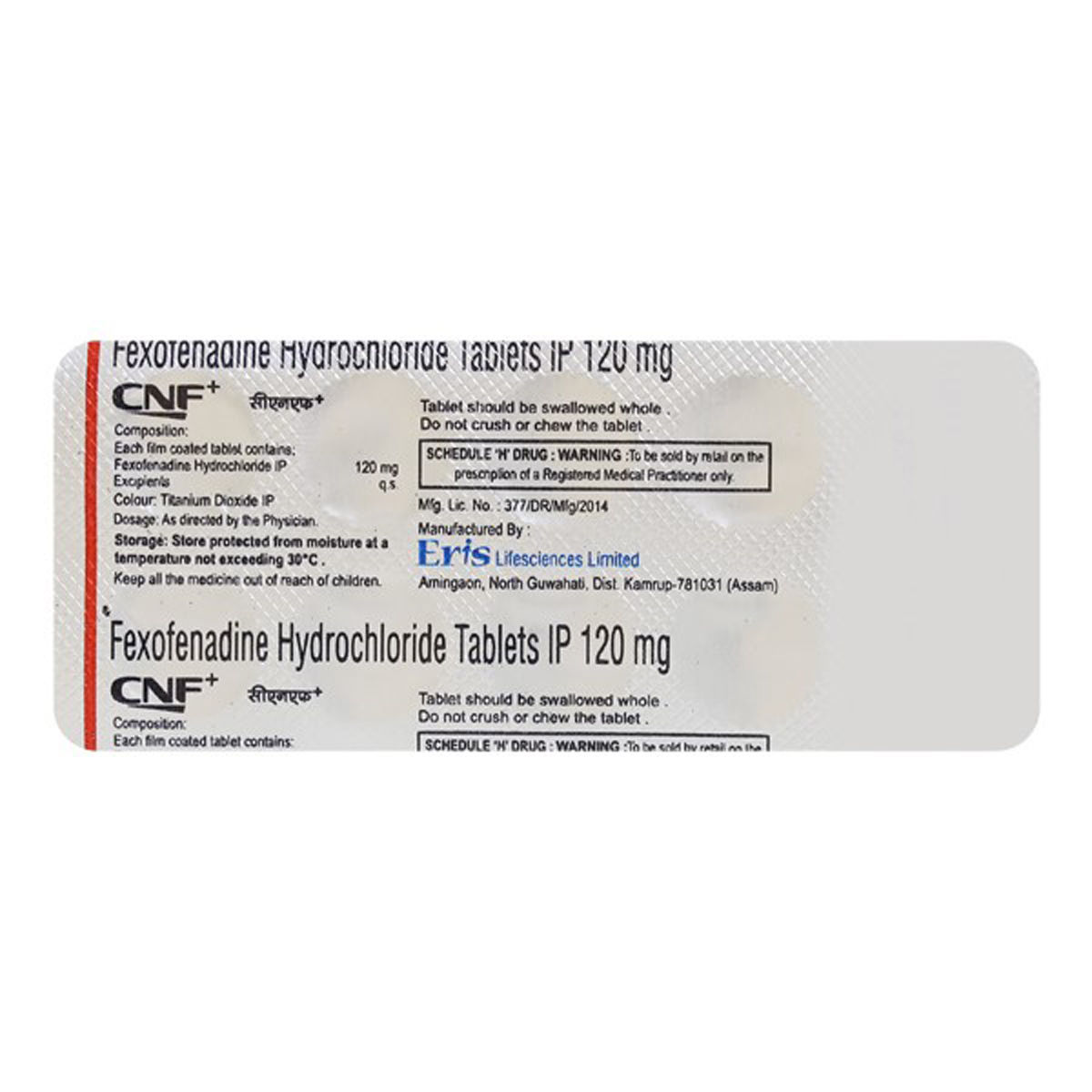Cnf Plus 120 mg Tablet 10's Price, Uses, Side Effects, Composition ...