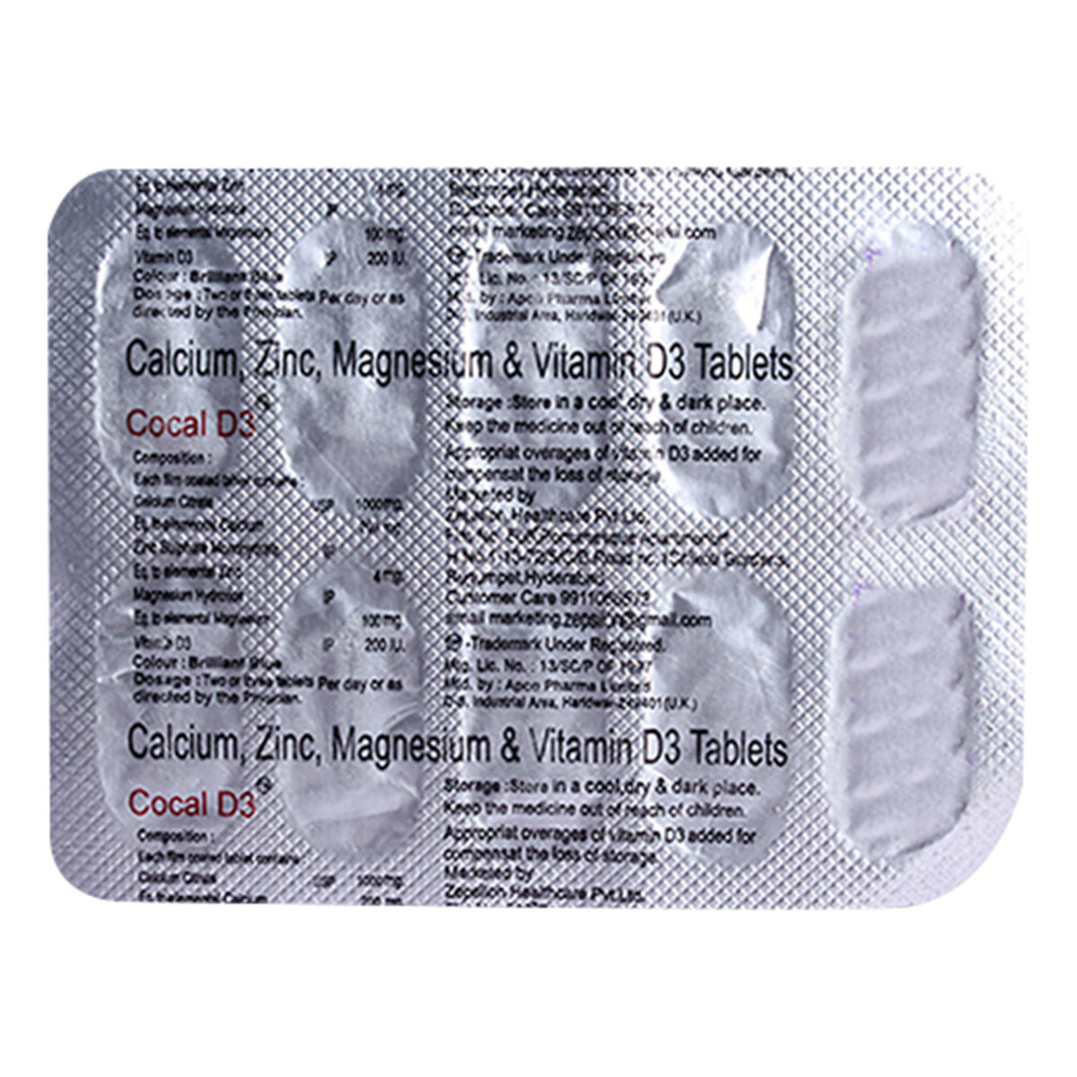 Cocal D3 Tablet | Uses, Side Effects, Price | Apollo Pharmacy