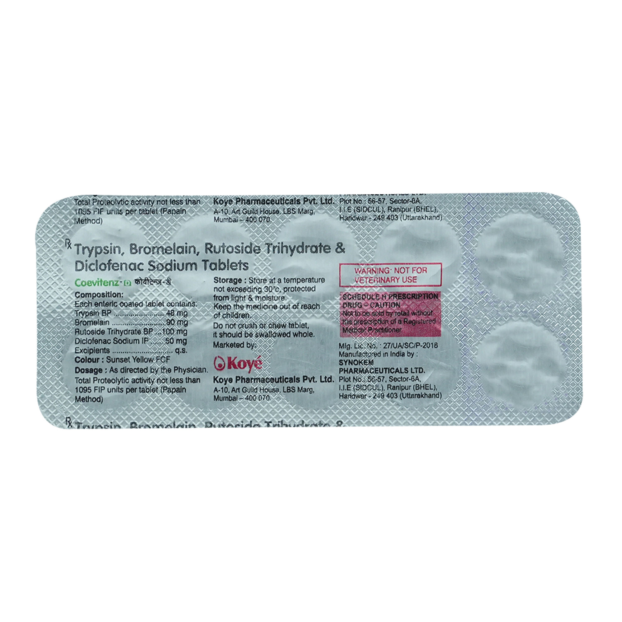 Coevitenz-D Tablet 10's Price, Uses, Side Effects, Composition - Apollo ...