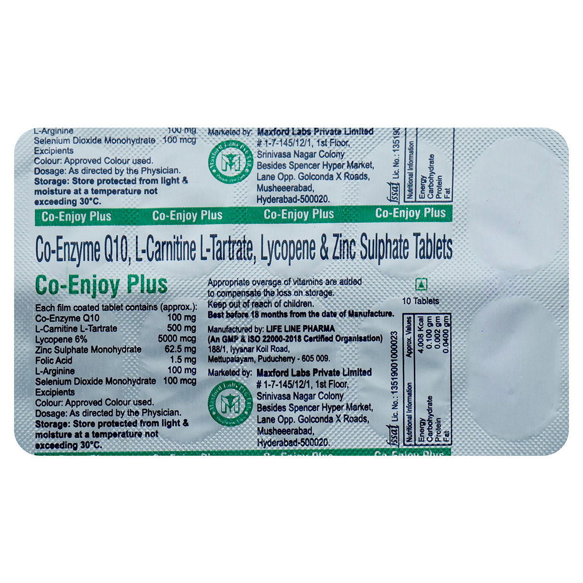 Co-Enjoy Plus Tablet | Uses, Side Effects, Price | Apollo Pharmacy