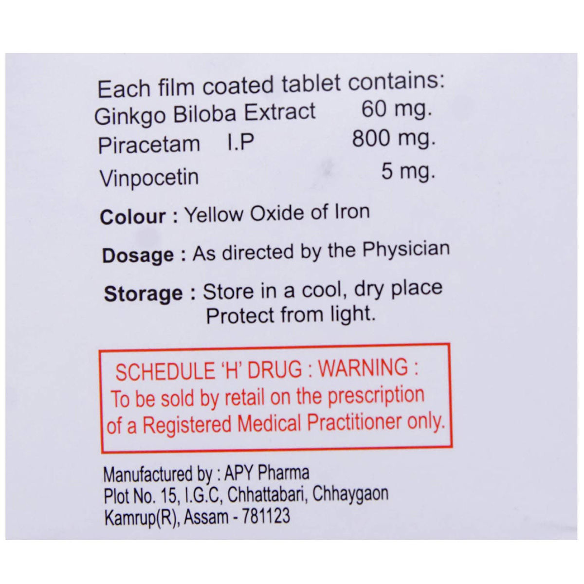 Cognivel Tablet 10's Price, Uses, Side Effects, Composition - Apollo ...