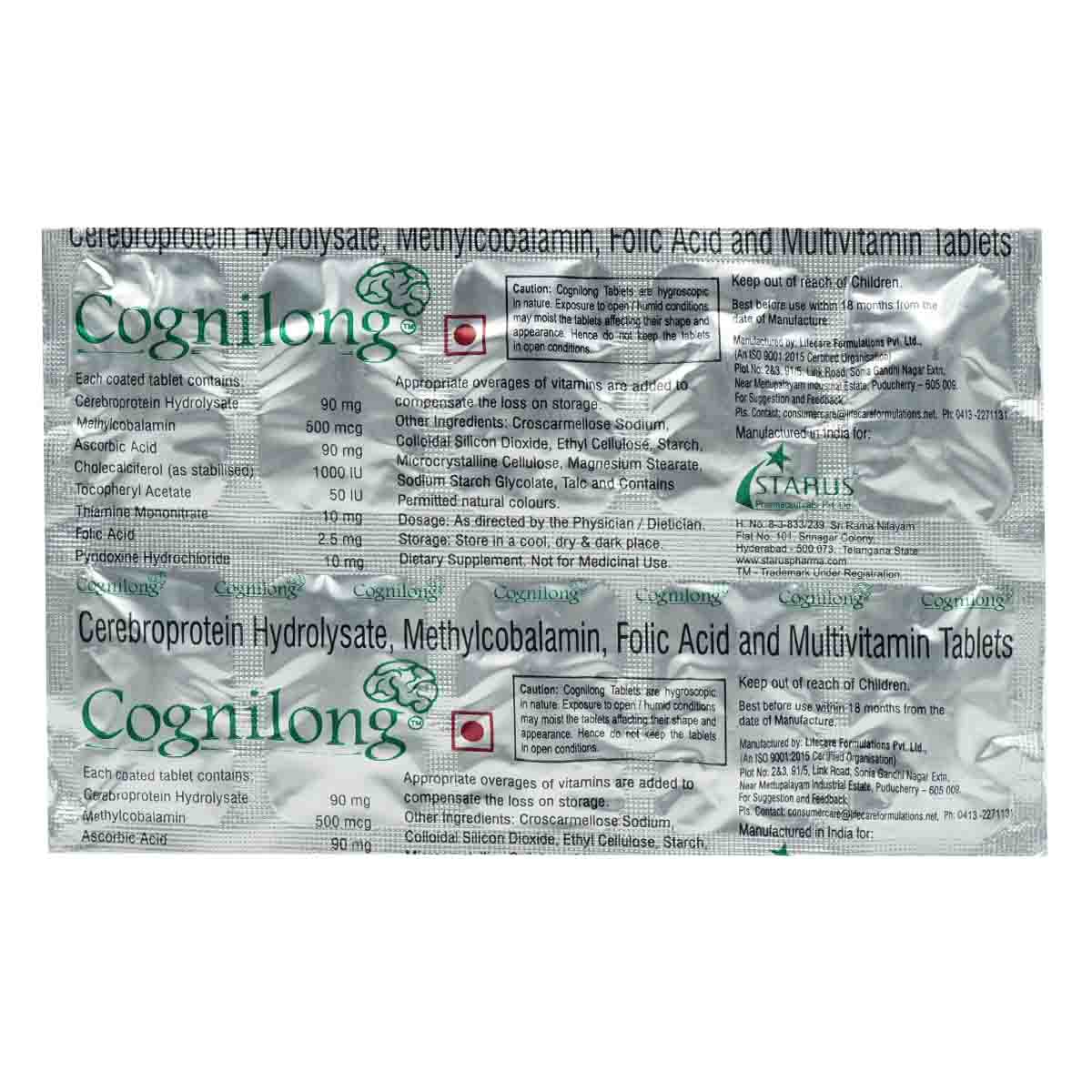 Cognilong Tablet | Uses, Side Effects, Price | Apollo Pharmacy