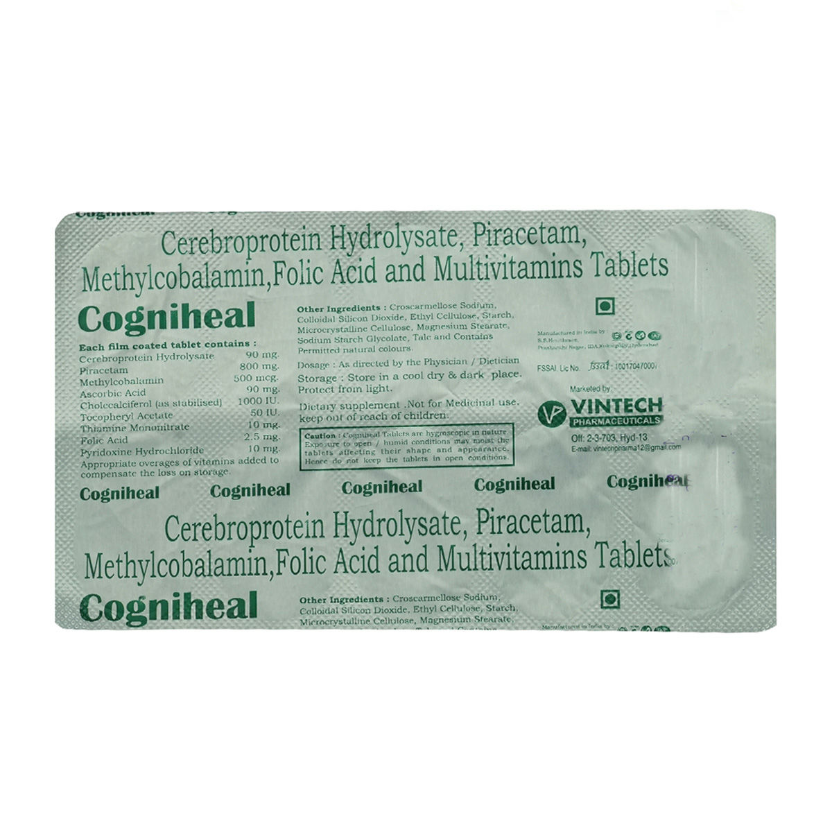Cogniheal Tablet | Uses, Side Effects, Price | Apollo Pharmacy