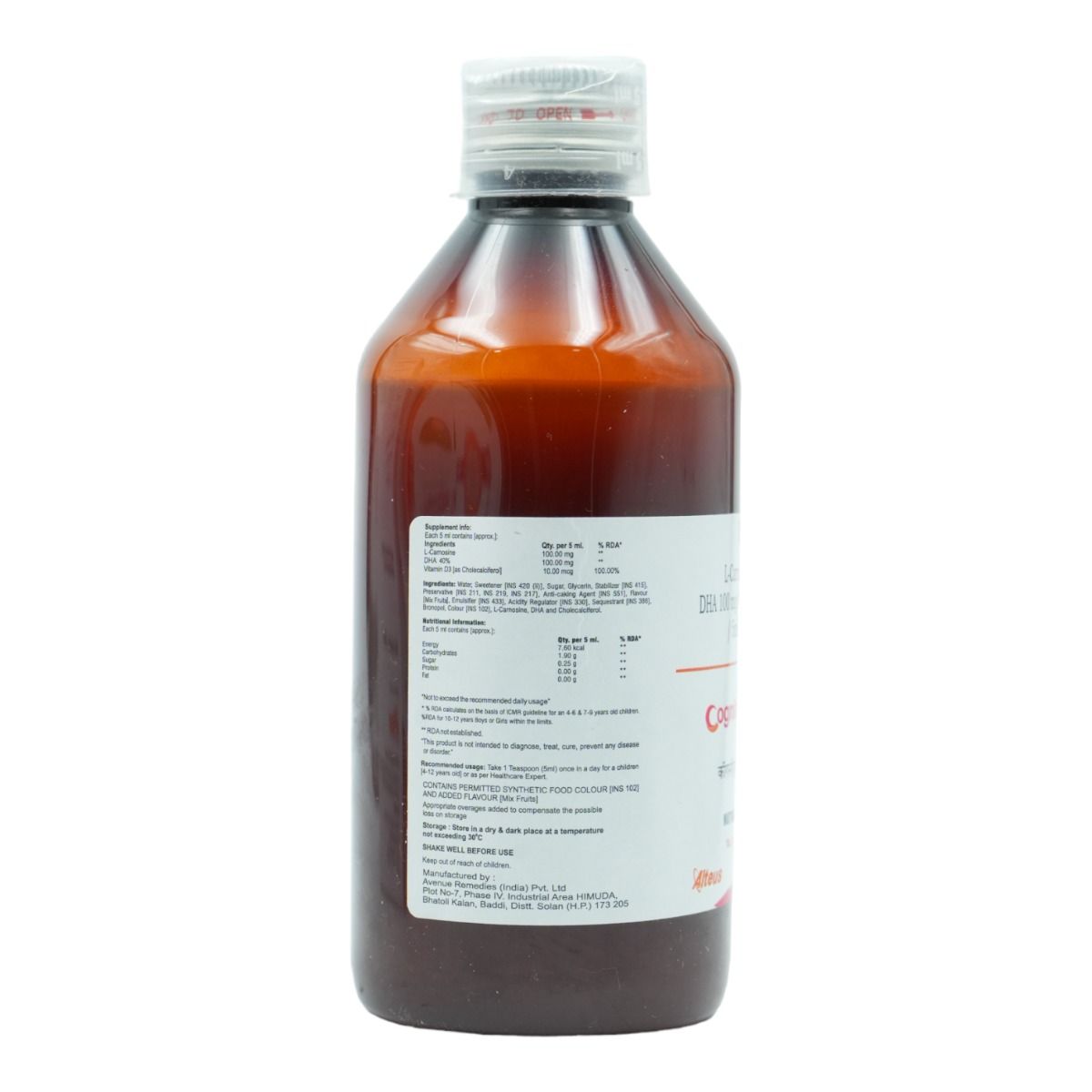 Cognitrust Dha Mix Fruits Flav Susp 200 ml Price, Uses, Side Effects ...