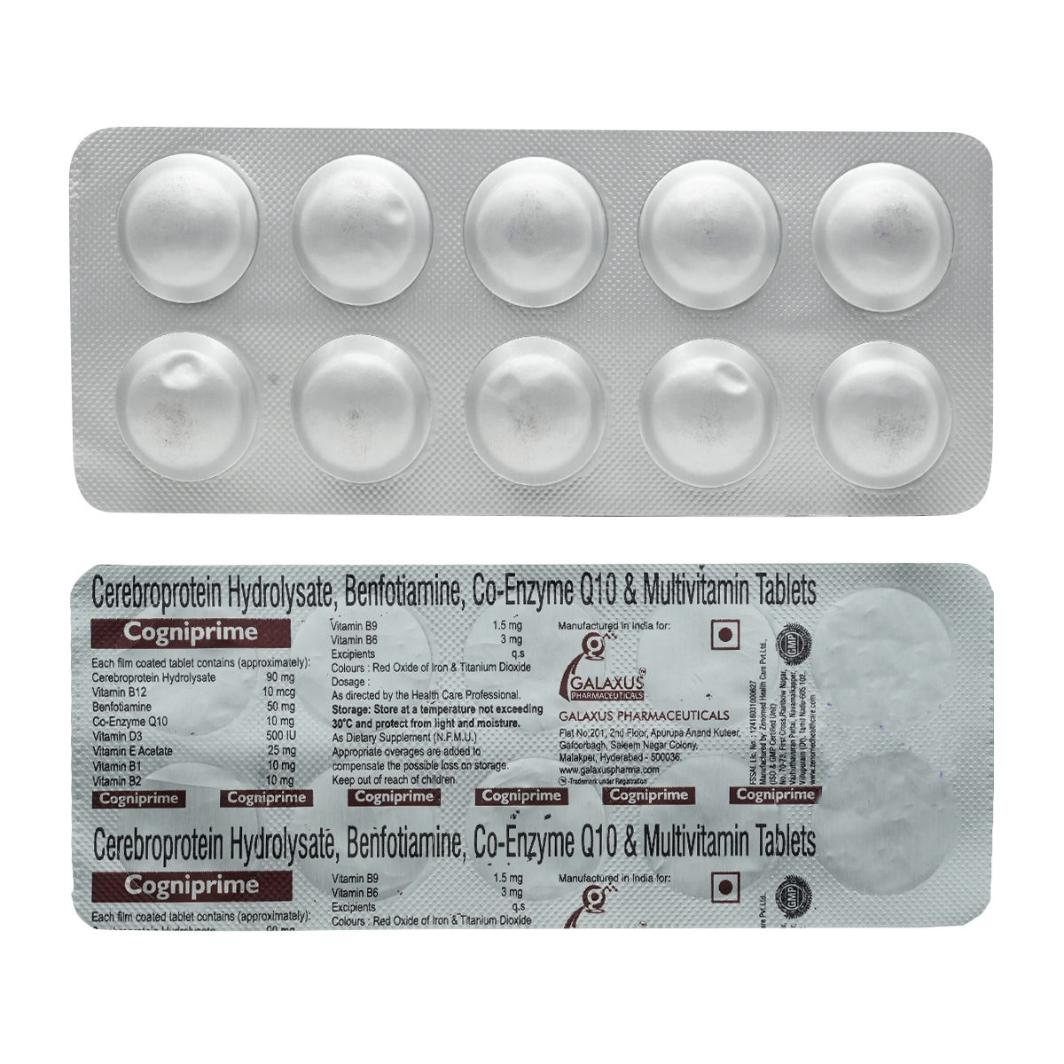 Cogniprime Tablet 10's Price, Uses, Side Effects, Composition - Apollo ...