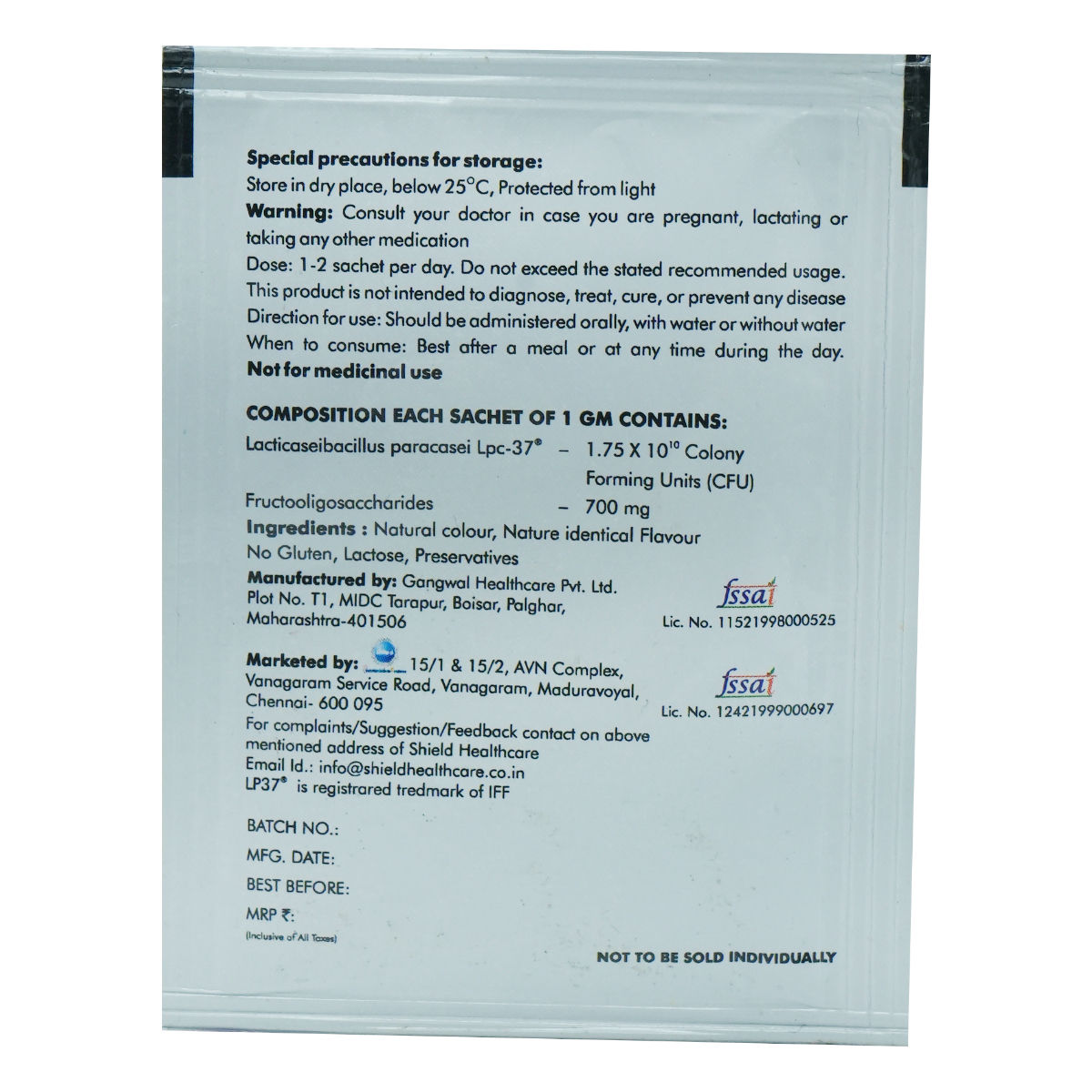 Cognibiotic Pineapple Flavour Sachet 1 gm Price, Uses, Side Effects ...