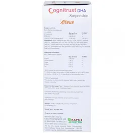 Cognitrust DHA Sugar Free Mango Flavour Suspension | Uses, Side Effects ...