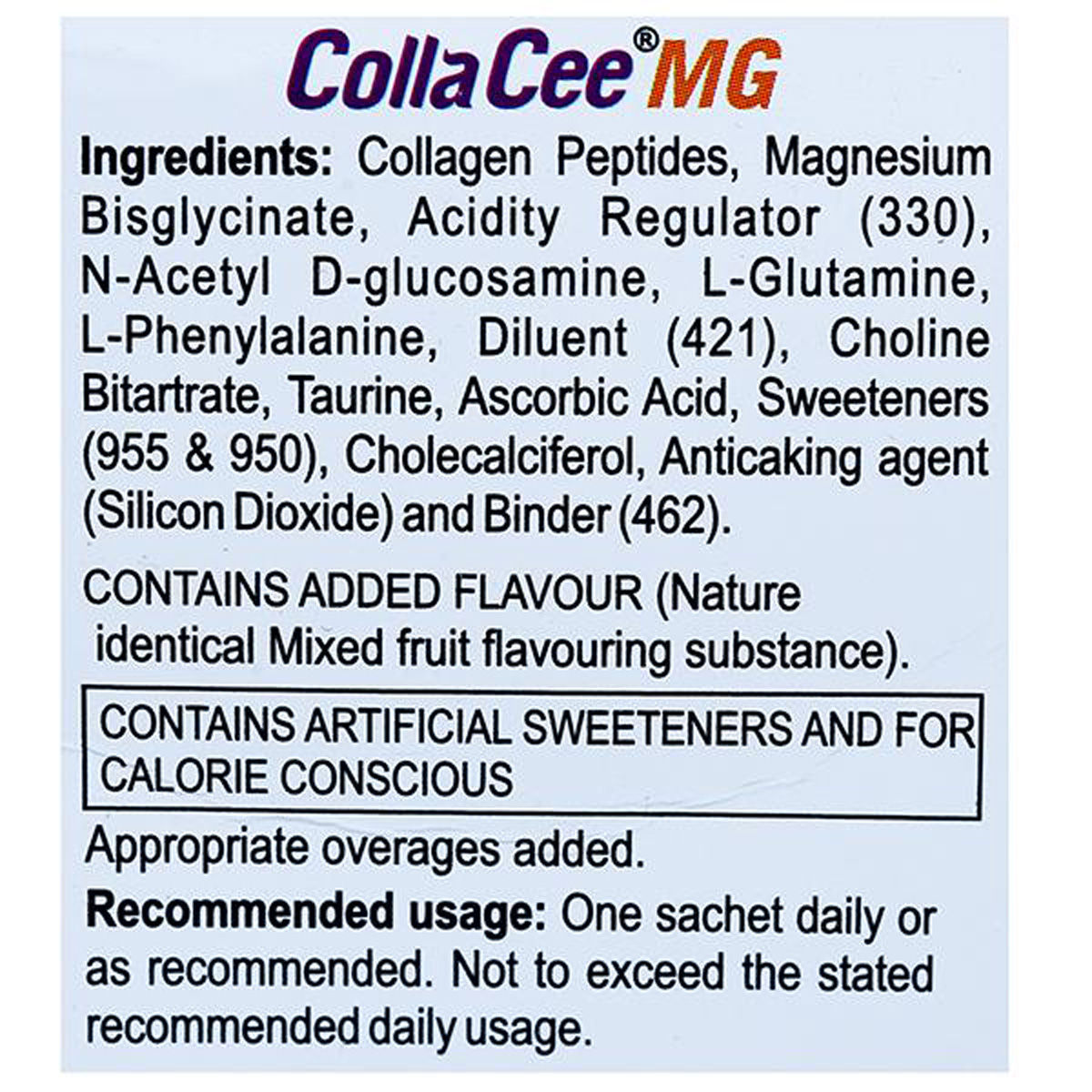 Collacee MG Sugar Free Mix Fruit Granules 10 gm Price, Uses, Side ...