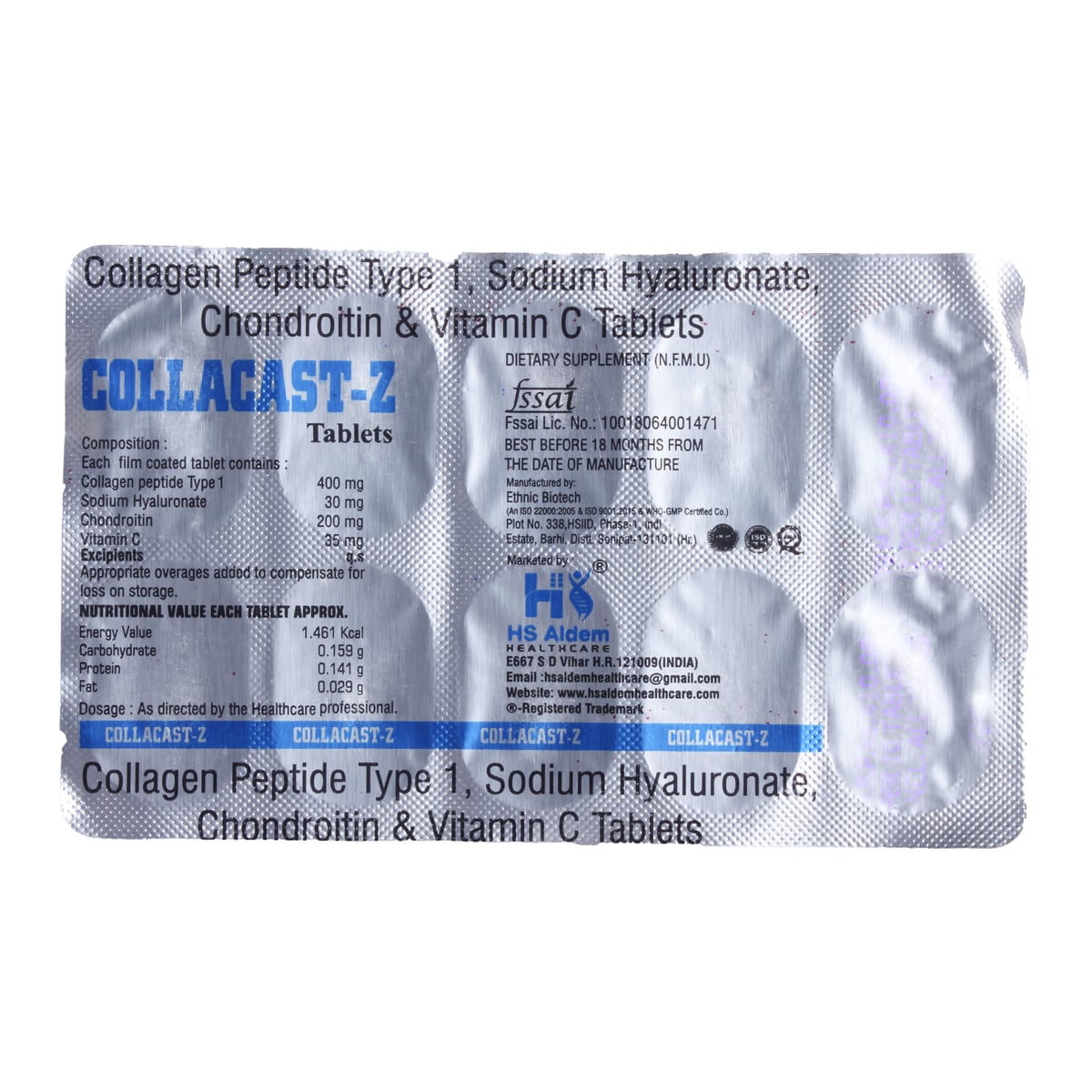 Collacast-Z Tablet | Uses, Side Effects, Price | Apollo Pharmacy