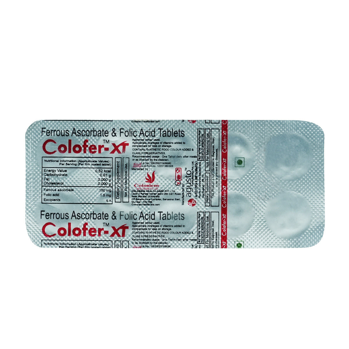 Colofer-Xt Tablet | Uses, Side Effects, Price | Apollo Pharmacy