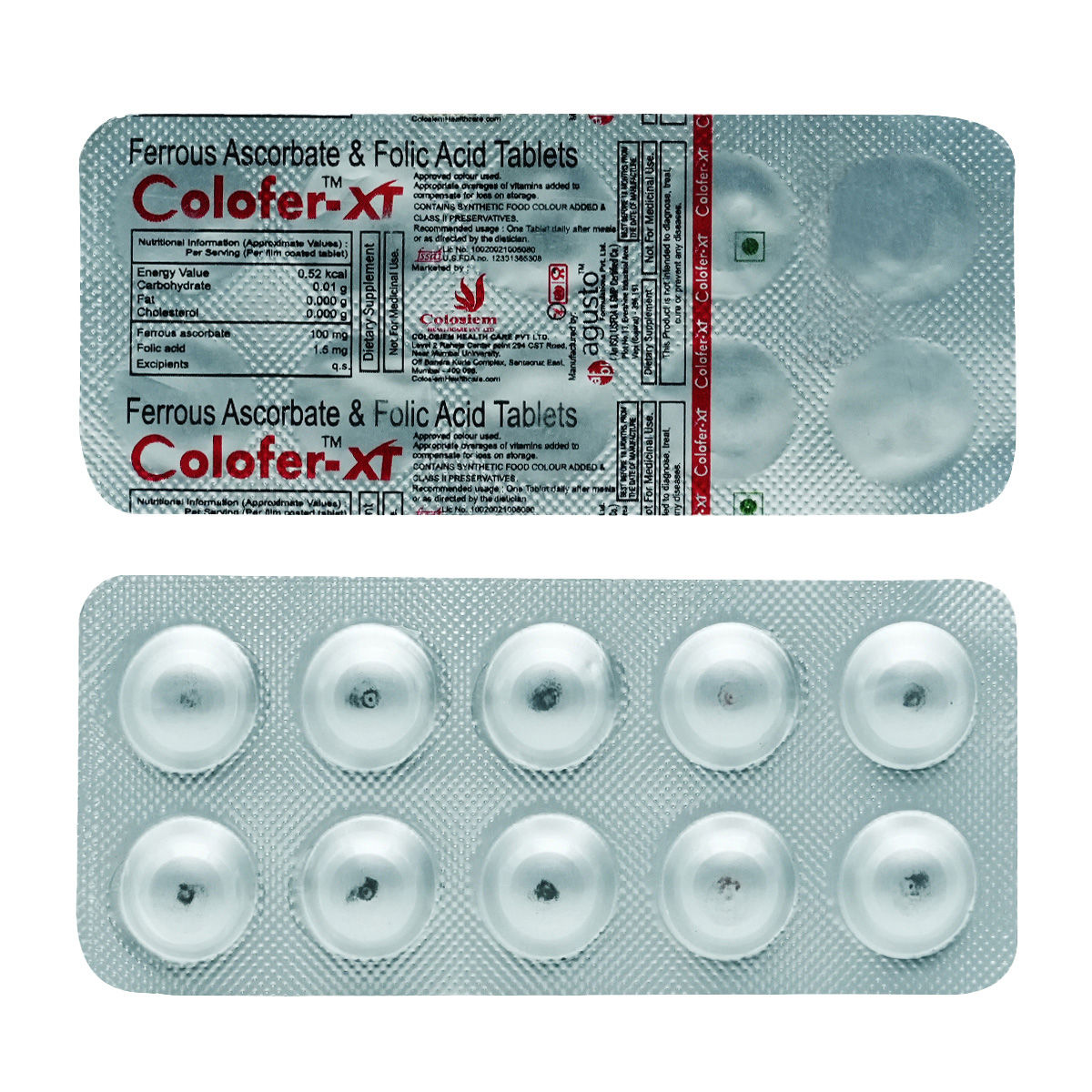 Colofer-Xt Tablet 10's Price, Uses, Side Effects, Composition - Apollo ...