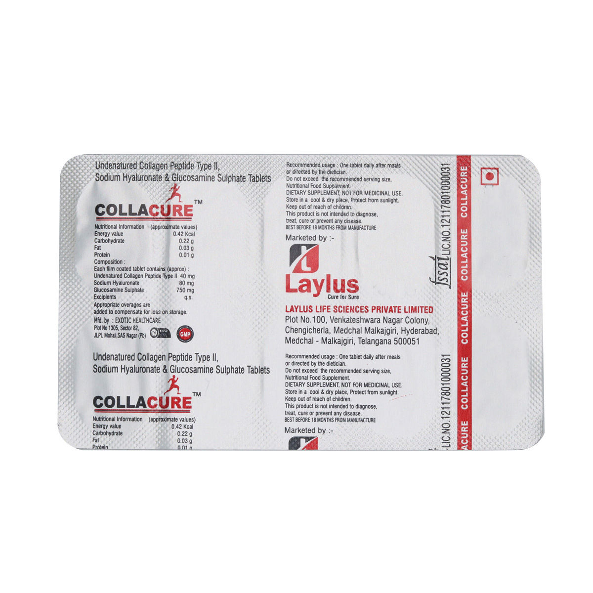 COLLACURE 40 CAPSULES 10'S Price, Uses, Side Effects, Composition ...