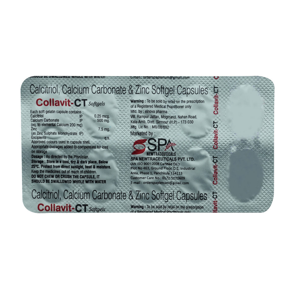 Collavit-CT Softgel Capsule 10's Price, Uses, Side Effects, Composition ...