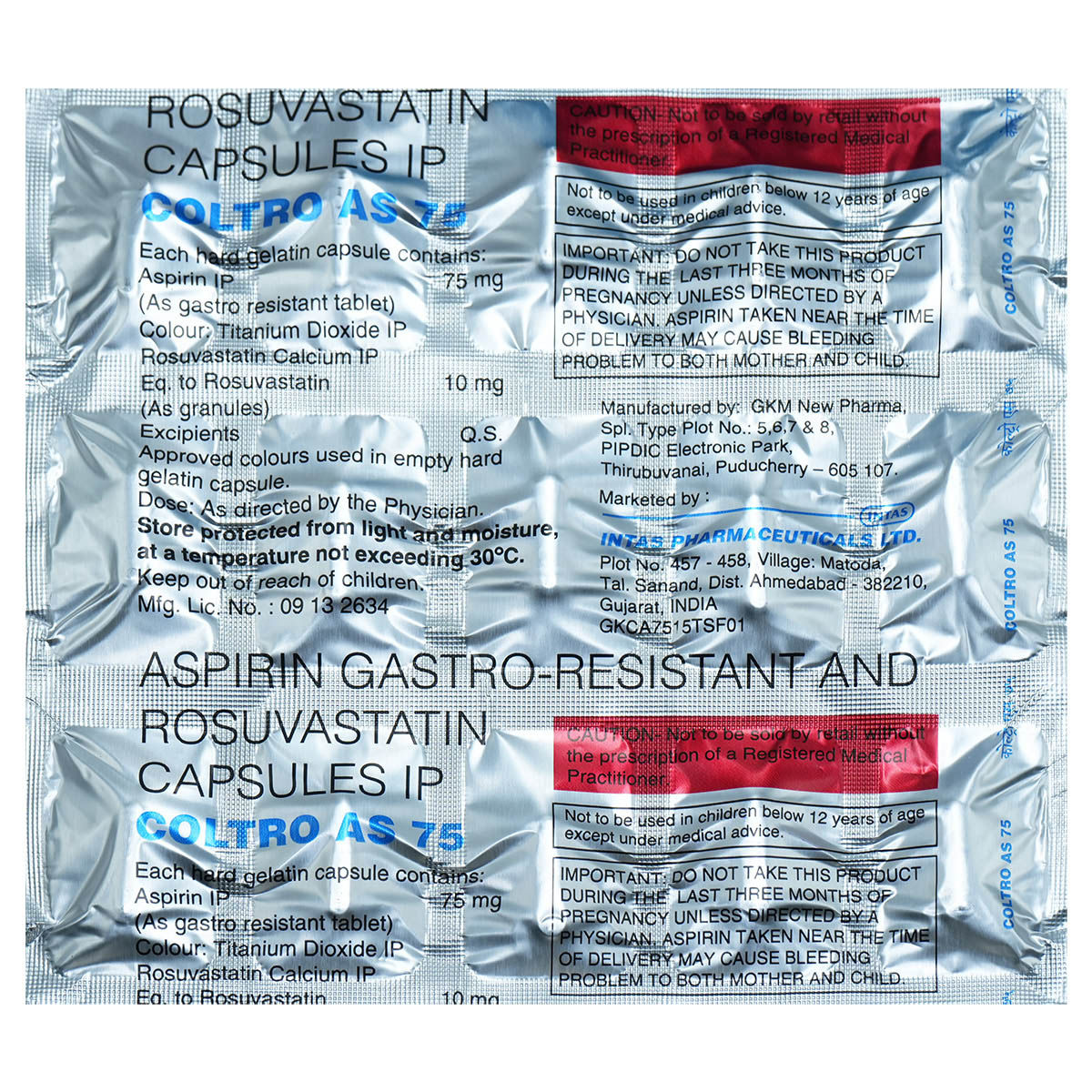 Coltro AS 75 Capsule 15's | Uses, Side Effects, Price | Apollo Pharmacy