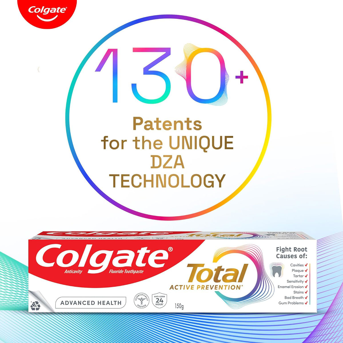 Buy Colgate Total Advanced Health Toothpaste, 150 gm | 19 Minutes ...