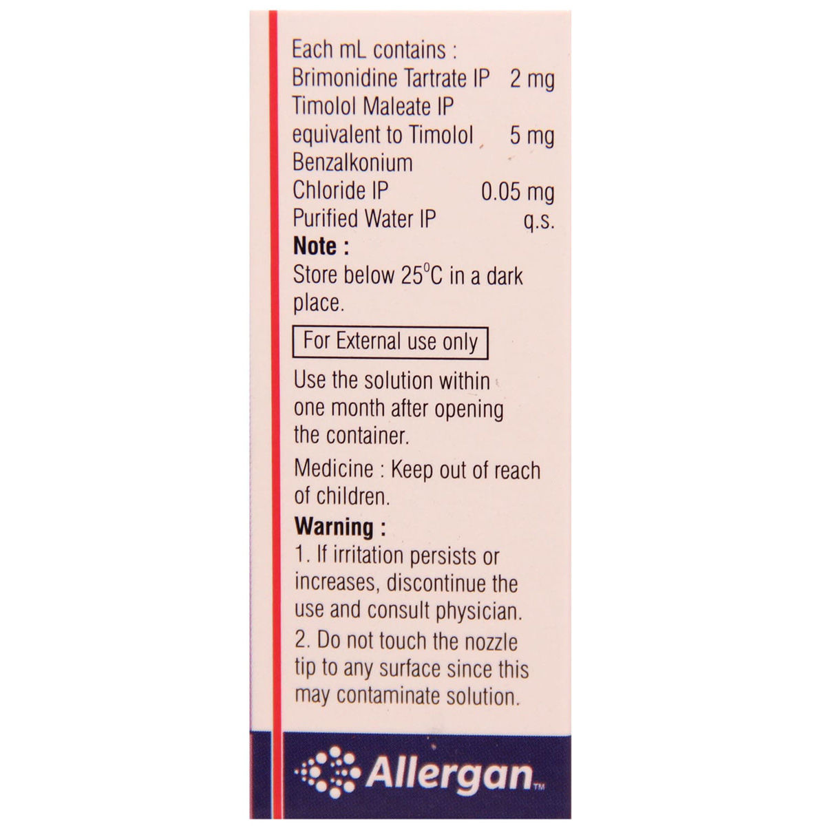 Combigan Ophthalmic Solution 5 ml | Uses, Side Effects, Price | Apollo ...