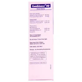 Combinase AQ Nasal Spray 70 mdi | Uses, Side Effects, Price | Apollo ...