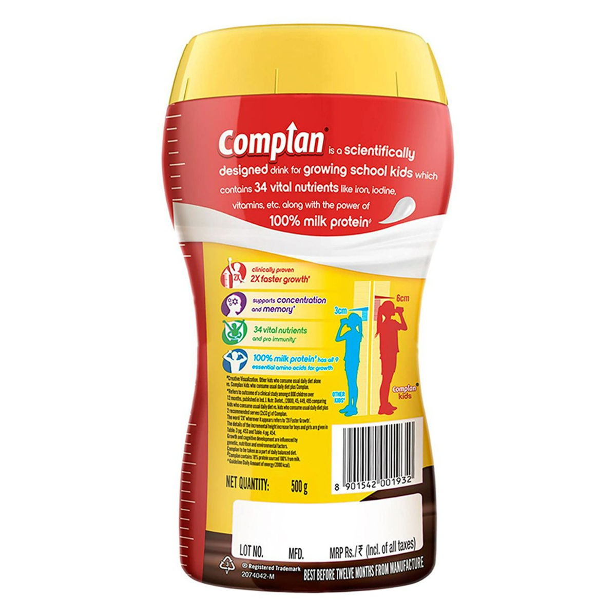 Complan Royale Chocolate Flavour Health & Nutrition Drink Powder, 500 gm Jar Price, Uses, Side ...