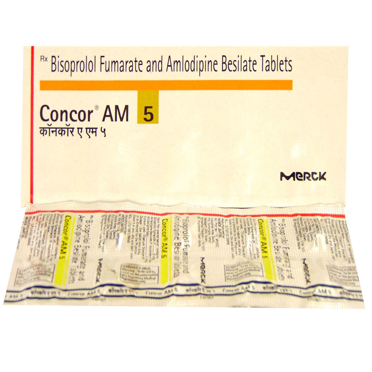 Concor AM 5 Tablet | Uses, Side Effects, Price | Apollo Pharmacy