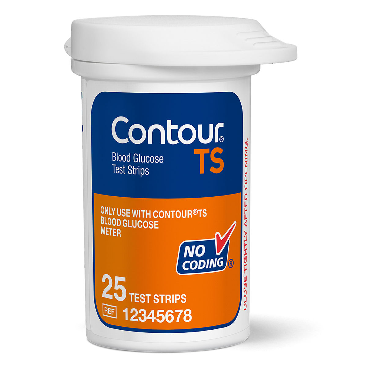 Contour TS Blood Glucose Test Strips, 25 Count Price, Uses, Side ...