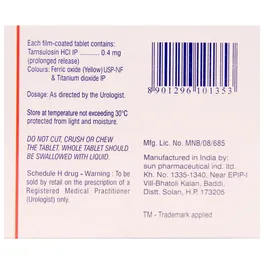 Contiflo Icon 0.4 mg Tablet | Uses, Side Effects, Price | Apollo Pharmacy